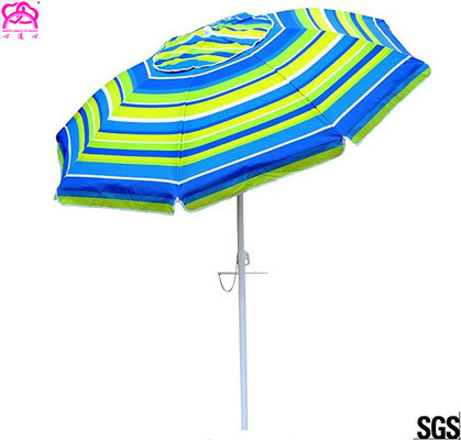 Parapluie de plage UV résistant de Sun de protection de 7 pi avec le dessus d'évent