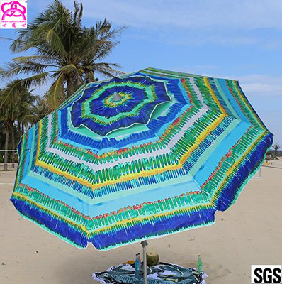 Taille faite sur commande protégeant du vent de parapluie de plage de parasol de parasol 2.4m/2.5m