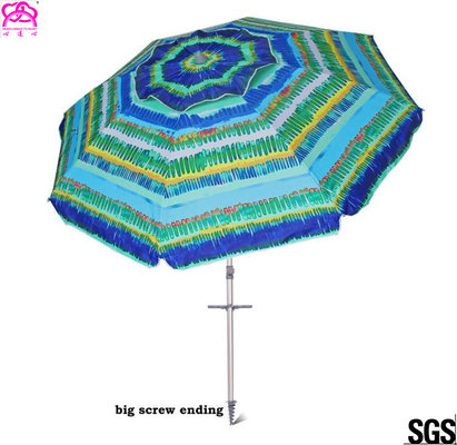Taille faite sur commande protégeant du vent de parapluie de plage de parasol de parasol 2.4m/2.5m