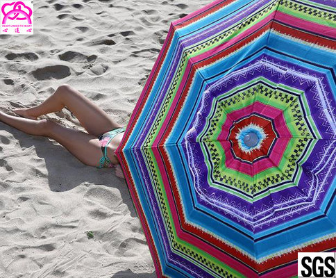 Parapluie de plage pliable populaire de Sun 1.8m/2.2m pour la natation d'été