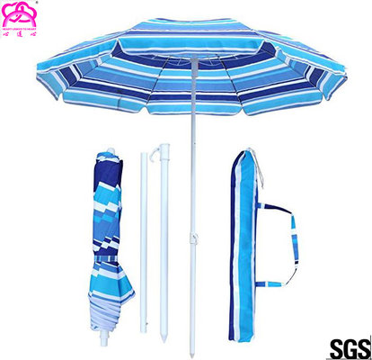 Parapluie extérieur de plage de vent de parasol de parapluie de plage UV résistante de la protection 1.8m