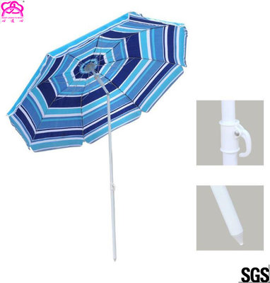 Parapluie extérieur de plage de vent de parasol de parapluie de plage UV résistante de la protection 1.8m
