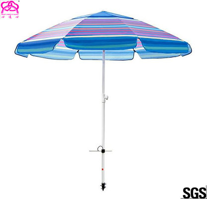 Les produits nouveaux 2018 d'OEM exposent au soleil le parapluie de plage extérieur avec l'usine adaptée aux besoins du client de taille en Chine