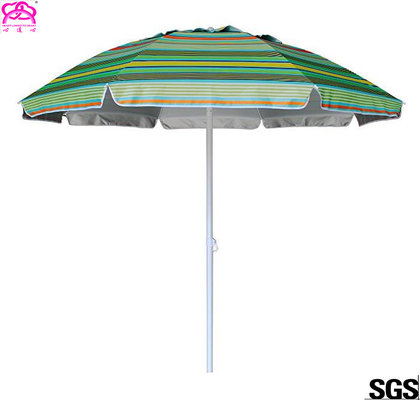 Le parapluie de plage extérieur du soleil d'été fait sur commande de loisirs, parasol de parapluie de plage avec le logo imprime