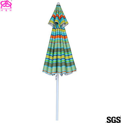 Le parapluie de plage extérieur du soleil d'été fait sur commande de loisirs, parasol de parapluie de plage avec le logo imprime