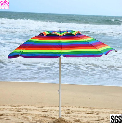 Parapluie coloré promotionnel de plage sablonneuse, parapluie de plage du soleil fabriqué en Chine avec le meilleur prix