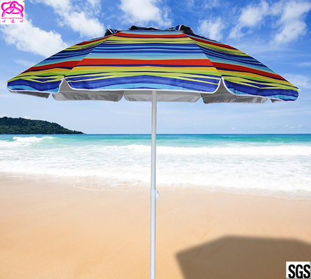 Parapluie de plage de luxe de protection de la plage 6ft Sun de Rio avec l'inclinaison, vente en gros de parapluie de plage de Sun.