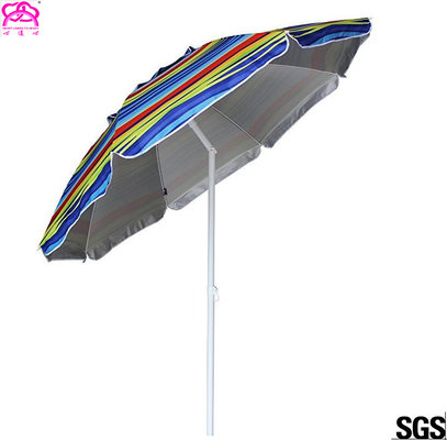 Parapluie de plage de luxe de protection de la plage 6ft Sun de Rio avec l'inclinaison, vente en gros de parapluie de plage de Sun.