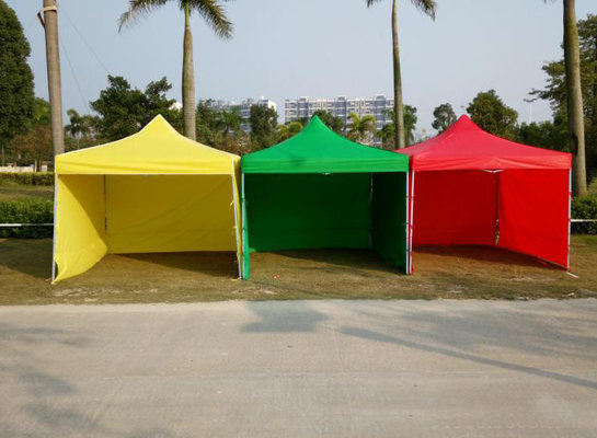 China factory suppliy colourful 3x3m gazebo canopy tent with sidewalls in low price.