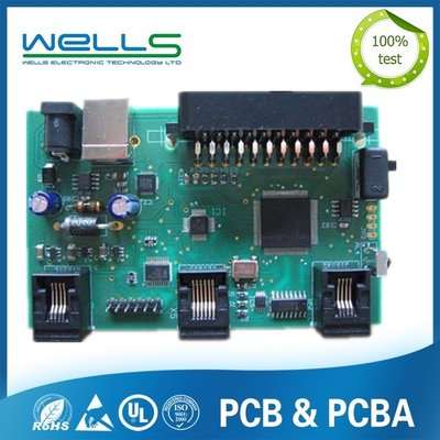 Customized SMT PCB Assembly UL RoHS Certificated FR4 Base Material