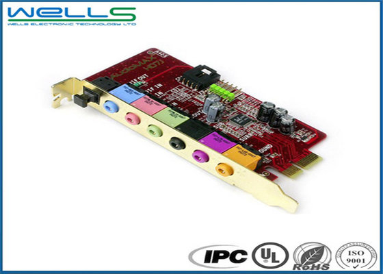 Red Solder Mask Turnkey PCB Assembly IPC 6012D With ENIG Surface Finish