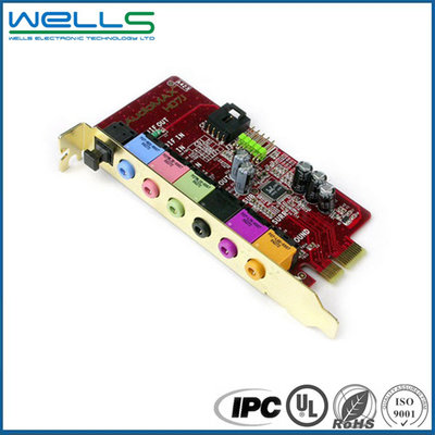 Red Solder Mask Turnkey PCB Assembly IPC 6012D With ENIG Surface Finish