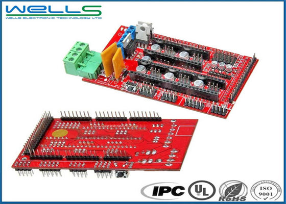 Red Solder Mask Turnkey PCB Assembly IPC 6012D With ENIG Surface Finish