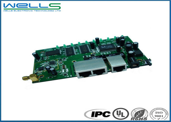 Red 1.0mm Custom Printed Circuit Board Fabrication , Custom Made Pcb Assembly