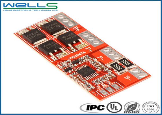 PCB PCBA Manufacturer PCB Assembly FR4 Material 1OZ Copper Thickness 1.2mm Red