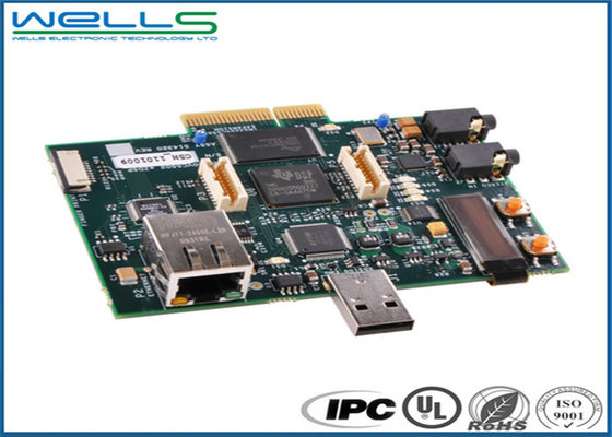 Smart PCB Assembly of multilayer 1oz FR4 High TG ENIG IPC-6012D certification
