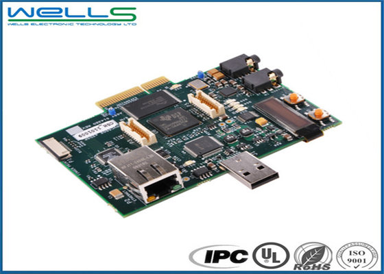 Custom PCB Assembly Services Yellow Solder Mask With ENIG Surface Treatment