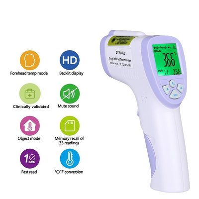 Lcd Display PCB Assembly Forehead Fever Thermometer