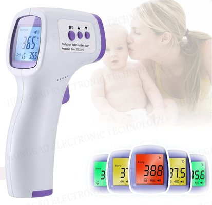 LED Back Light Display RoHs FDA Digital Infrared Forehead Thermometer