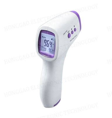 LED Back Light Display RoHs FDA Digital Infrared Forehead Thermometer