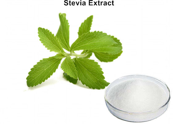 80% Glucosyl Stevioside Organic Herbal Extracts , White Powder Stevia Leaf Extract No Bitterness