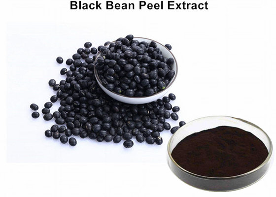 Lowering Cholesterol Black Soybean Hull Extract , Pure Natural Plant Extracts For Skin Care