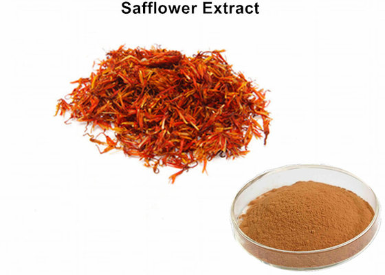 Safflower Natural Plant Extracts 4% Powder Carthamin Preventing Atherosclerosis