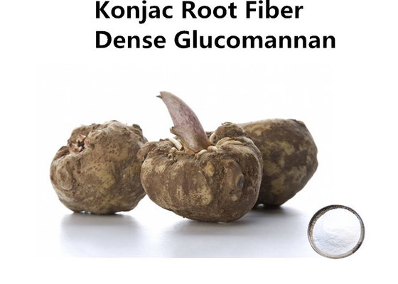 White Fine Konjac Fiber Powder , Glucomannan Konjac Root Powder Weight Loss