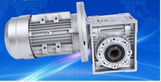 RV75 worm gear alluminium alloy motor gear reducer with hollow shaft and NEMA56C flange