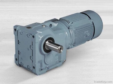 K series helical bevel gear motor gear units solid / hollow shaft