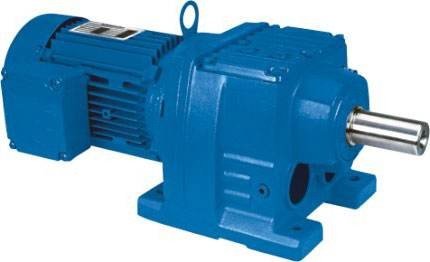 R Series helical gear electric motor speed reducer