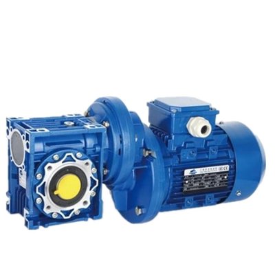 Worm Shaft Mounted RV Reducer , Worm Reducer Gearbox Standard Port Size