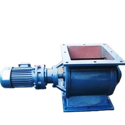 YJD 18 Rotary Airlock Valve Stainless Steel Or Cast Iron Rotary Airlock Feeder In Blue