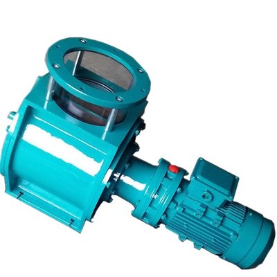 YJD 18 Rotary Airlock Valve Stainless Steel Or Cast Iron Rotary Airlock Feeder In Blue