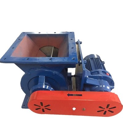 YJD 18 Rotary Airlock Valve Stainless Steel Or Cast Iron Rotary Airlock Feeder In Blue