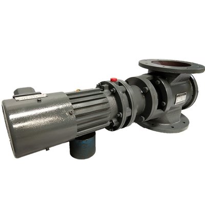 High Pressure Rotary Feeder Valve 1.5KW Power Casting Iron In Gray Colour