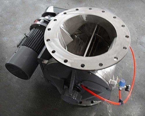 Custom Stainless Steel Rotary Valve Pneumatic Power For Powder Feeder
