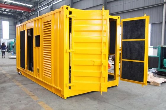 Soundproof Silent Diesel Generator Set 2500kva 400 / 230V AC Three Phase Output