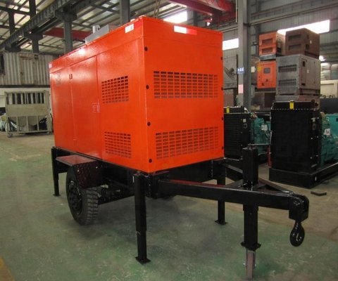 80kw 100kva Emergency Diesel Generator , Trailer Mounted Diesel Generator