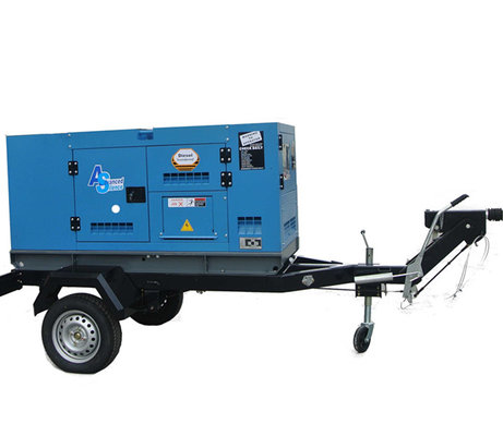 1500rmp 400v Trailer Mounted Generator , 20KW Diesel Standby Generator