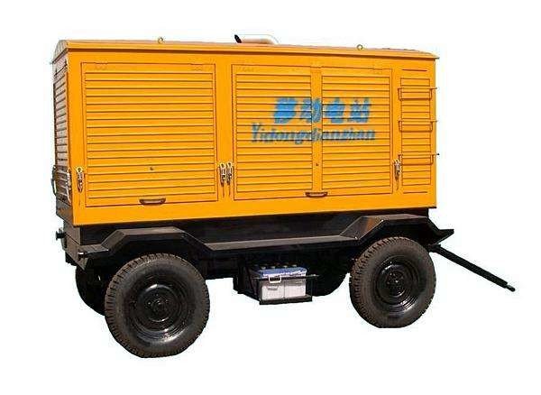 4 Stroke Diesel Engine Power Generator , 6 Cylinders Mobile Power Unit Generator