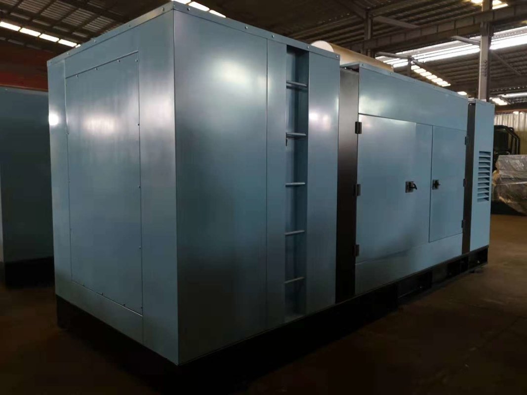Automatic Voltage Regulator Silent Diesel Generator Set 800KVA Water Cooled System