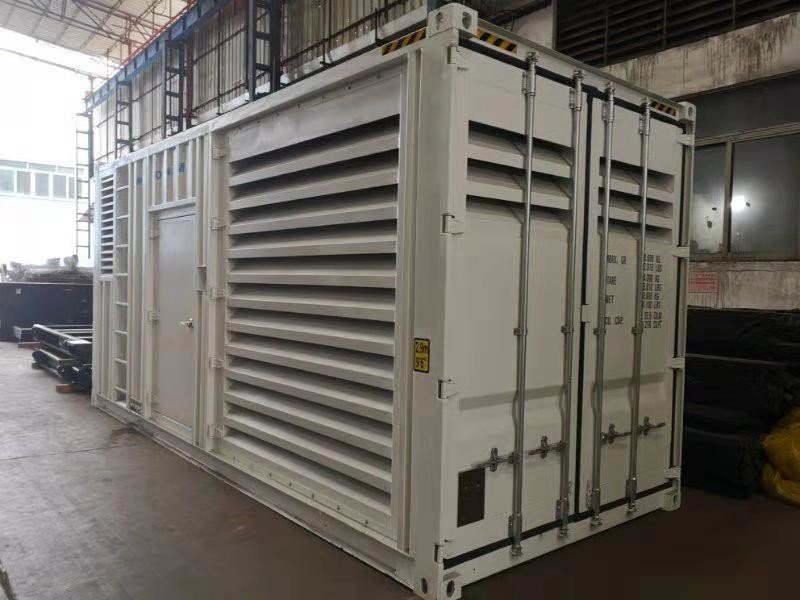 Soundproof Container Diesel Generator , Heavy Duty 20ft Container Generator Set