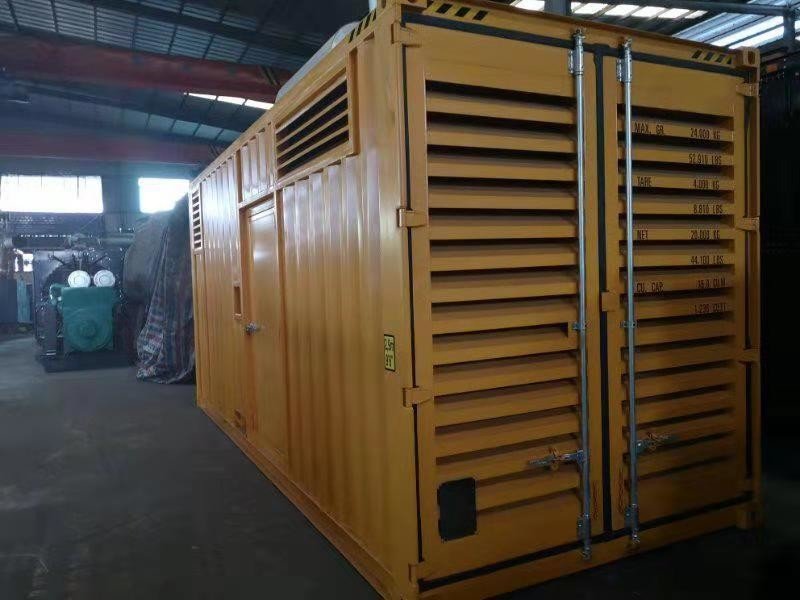 Water Cooled 750KVA Containerized Diesel Generator Sets AC Three Phase Output