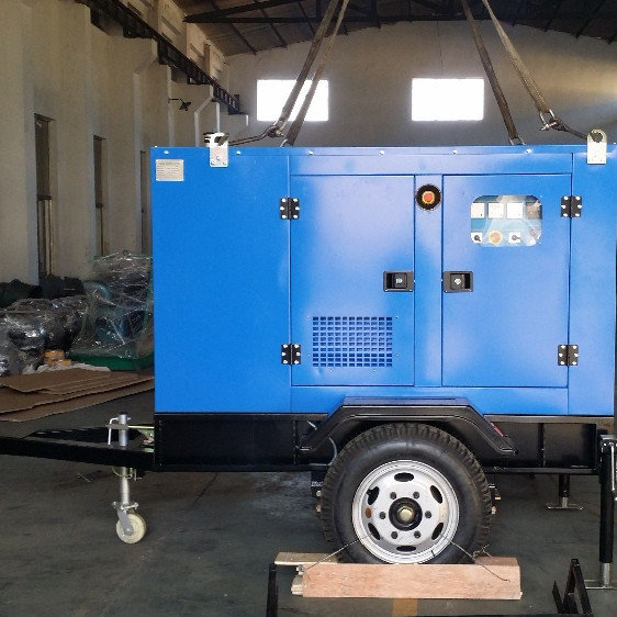 High Efficiency Mobile Diesel Generator Smooth Running Low Vibration And Noise