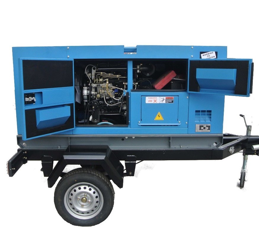 Motorgetriebener Dieselgenerator Cumminss, stiller Anhänger-beweglicher Generator-Satz