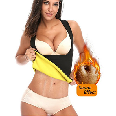 Sweat Slimming Neoprene Womens Waist Cincher No Zipper Black Increase Sweating