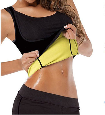 Hand Wash Sweat Slimming Vest , Body Shaper Waist Trainer Light Weight Comfortable