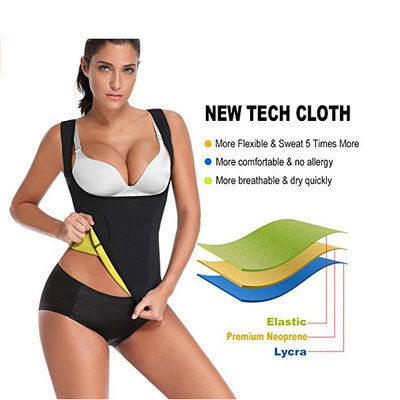85% Polyester Womens Waist Cincher Excellent Workmanship For Sauna Training Yoga