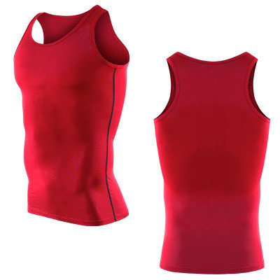 95 Polyester 5 Spandex Mesh Fabric Mens Athletic Tank Top Anti Wrinkle